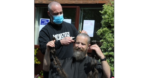 Staffordshire Police - Cop’s haircut raises more than £8,000 for ...