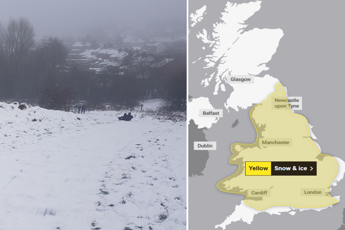 Snow and cold weather warning issued for most of England - North Staffs TV